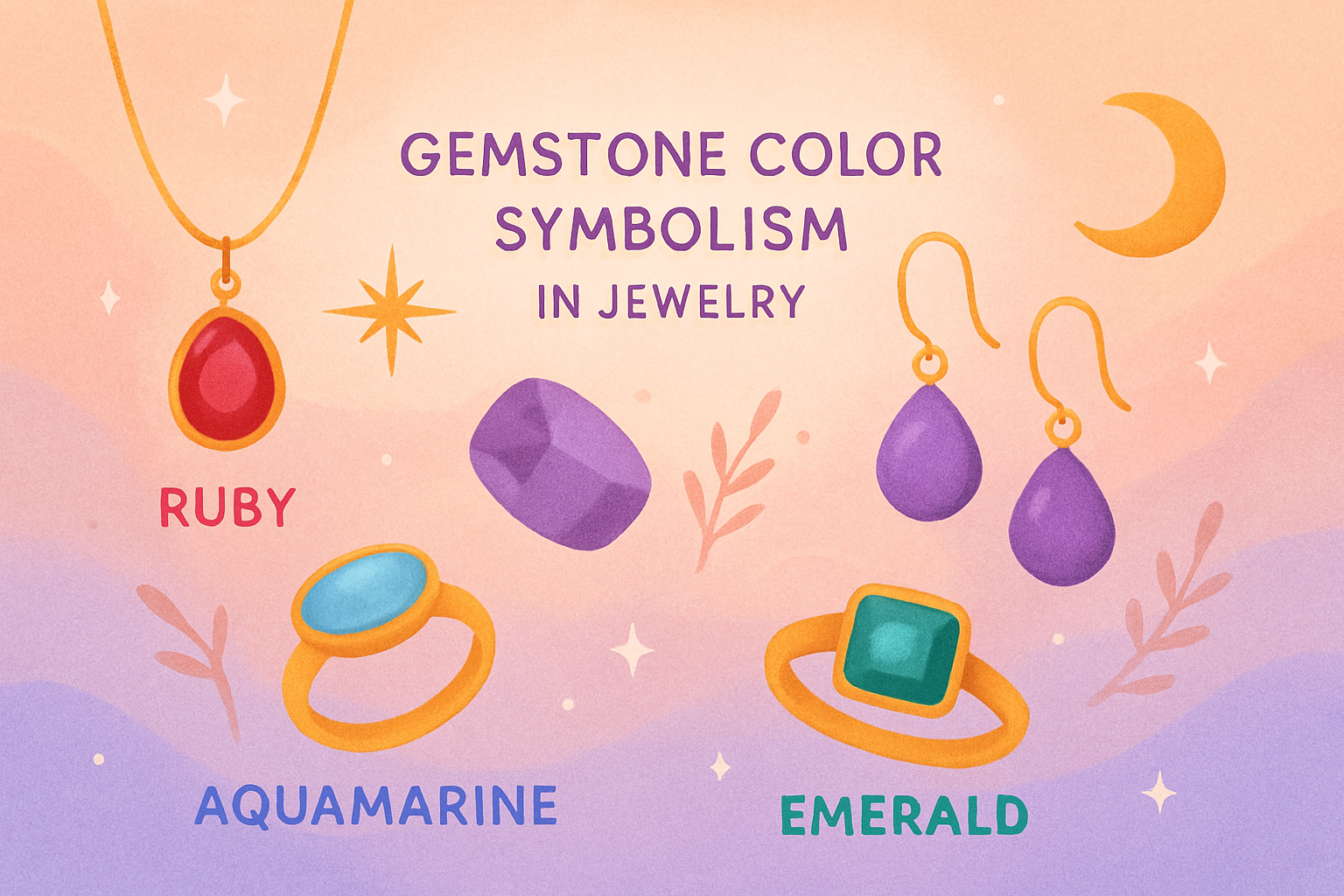 A Guide to Gemstone Color Symbolism in Jewelry – LUNAR VINES