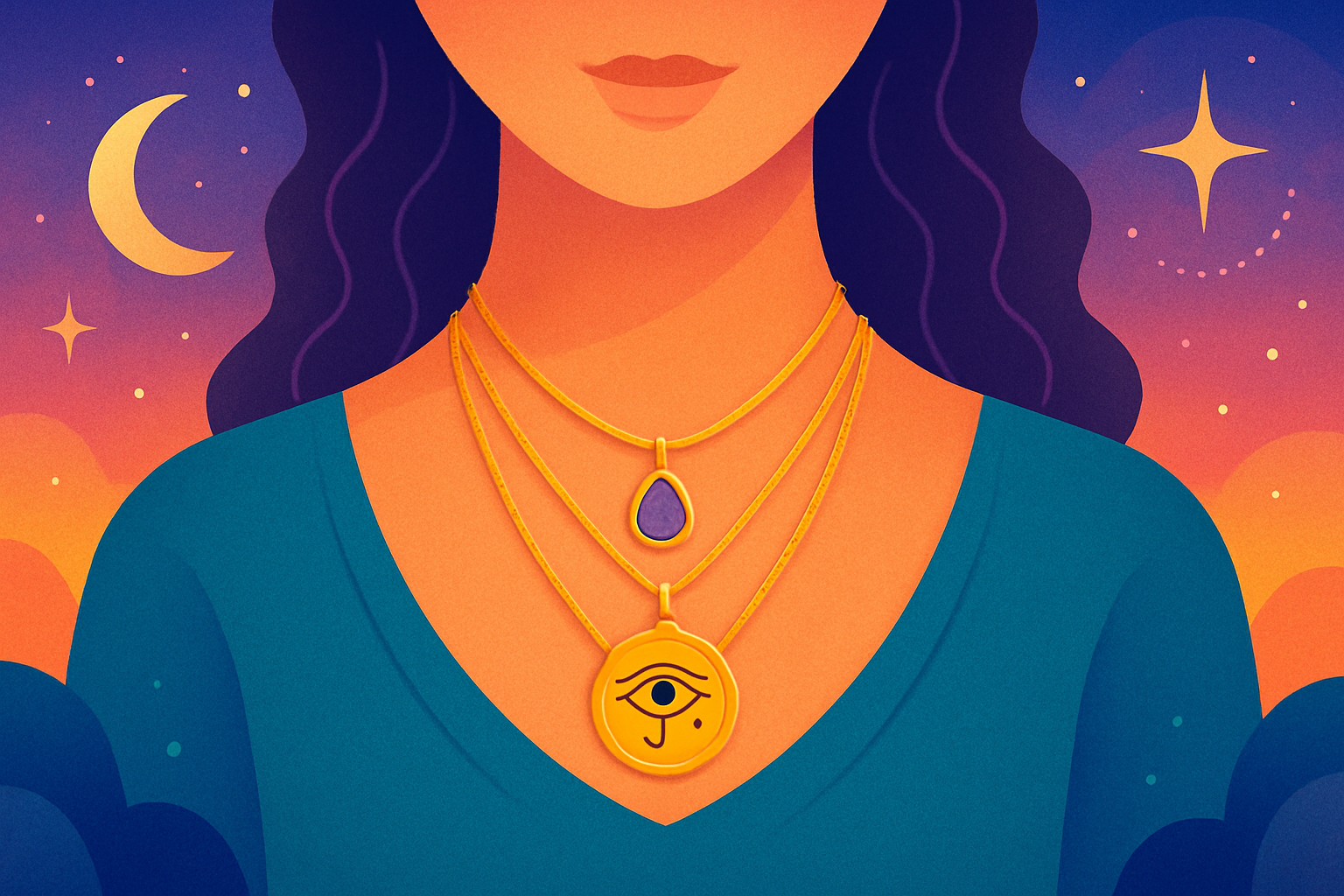 2025 Jewelry Trend: Layered Necklaces With Meaningful Pendants – LUNAR ...